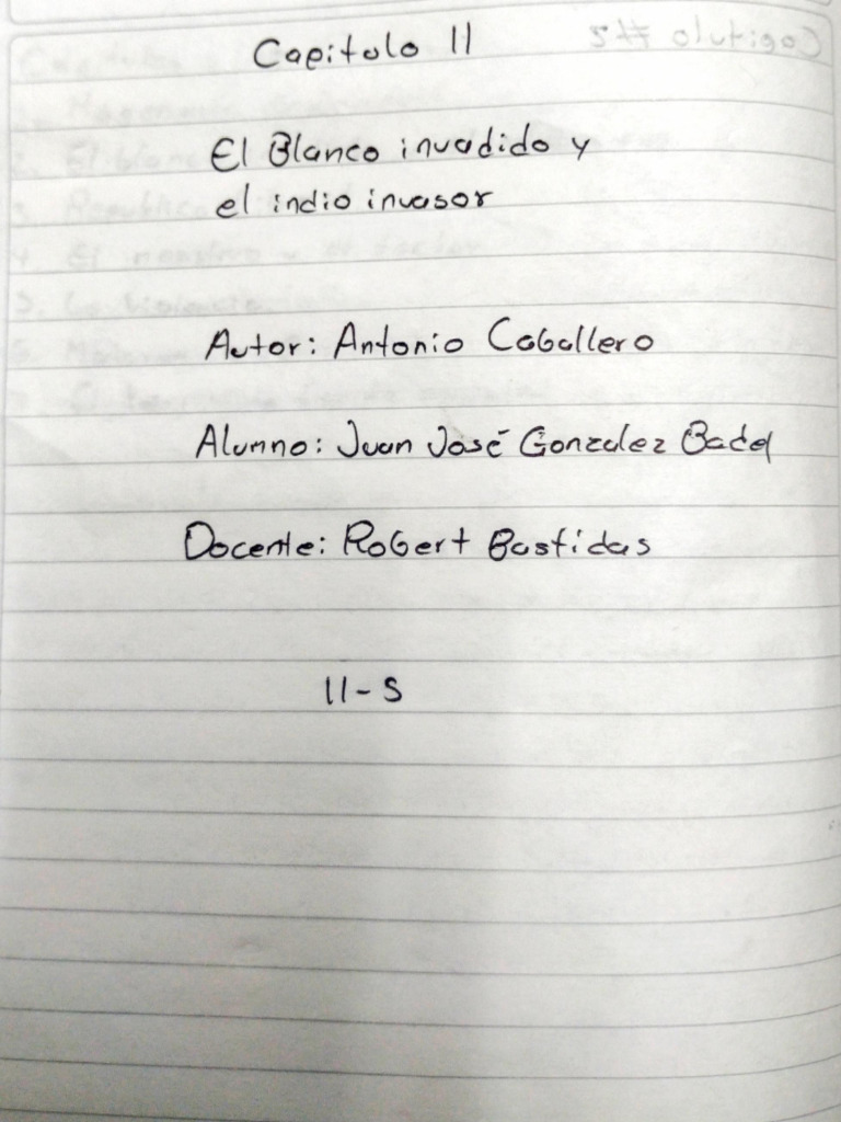 Capítulos II, III, IV y V Juan José González Badel 11-5 | PDF