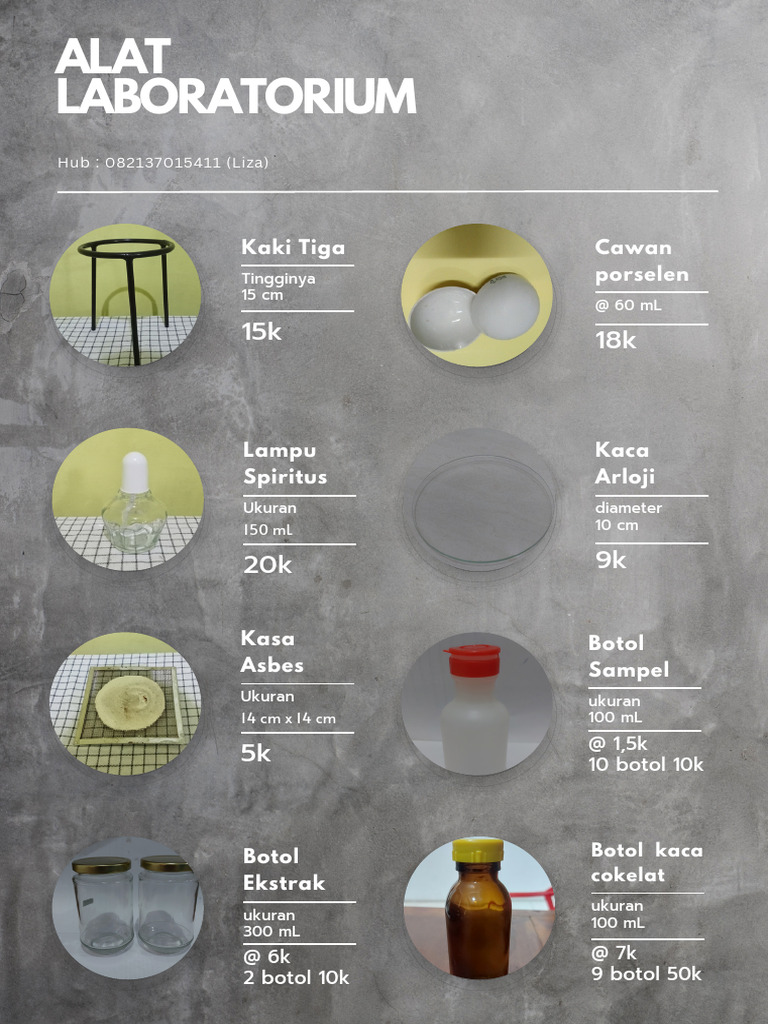 Alat & Bahan Laboratorium - 20240821 - 141925 - 0000 | PDF