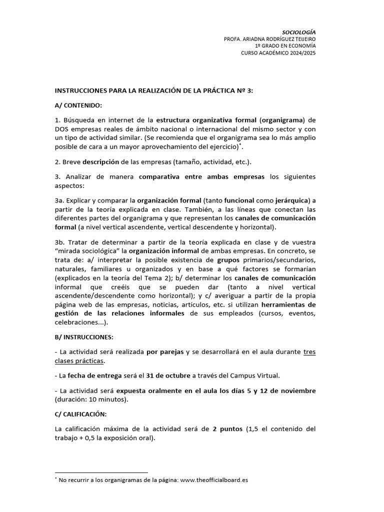 Instrucciones Práctica #3 | PDF