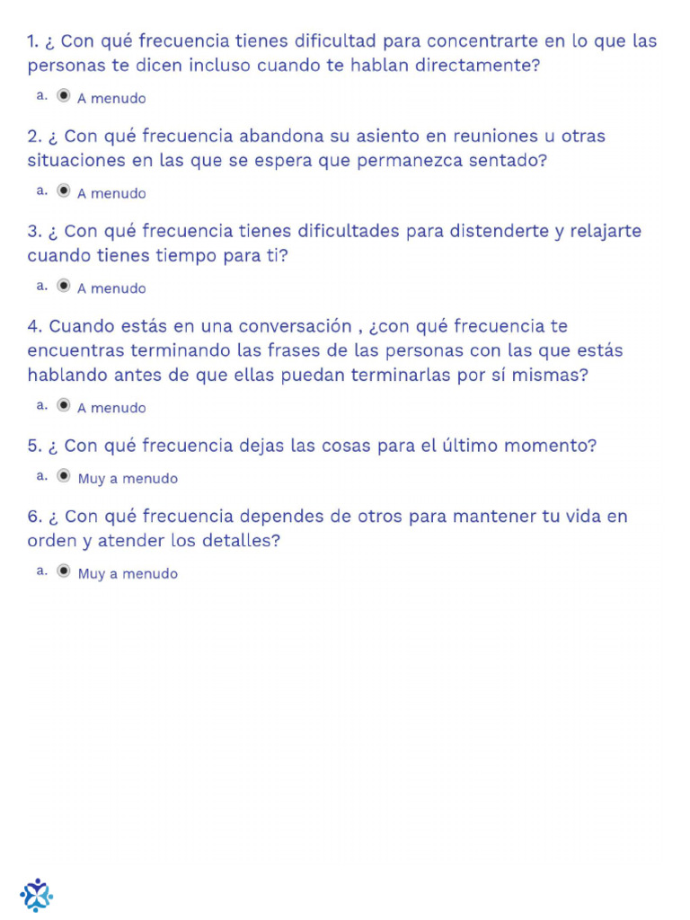 ASRS-5 Autism Assessment Test | PDF