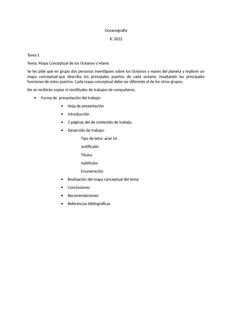 1 Tarea de Oceanografìa-IC 2022 | PDF