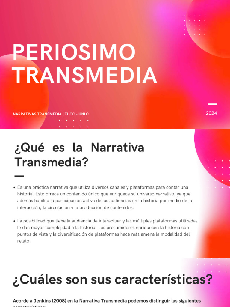 Archivo de Presentación - Clase Periodismo Transmedia | PDF | Finanzas y dinero | Política