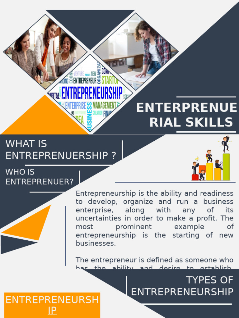 Enterprenuerial Skills | PDF | Entrepreneurship | Small And Medium ...
