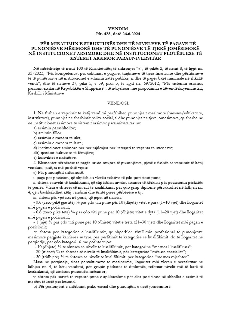 Udhezimi Per Pagat | PDF