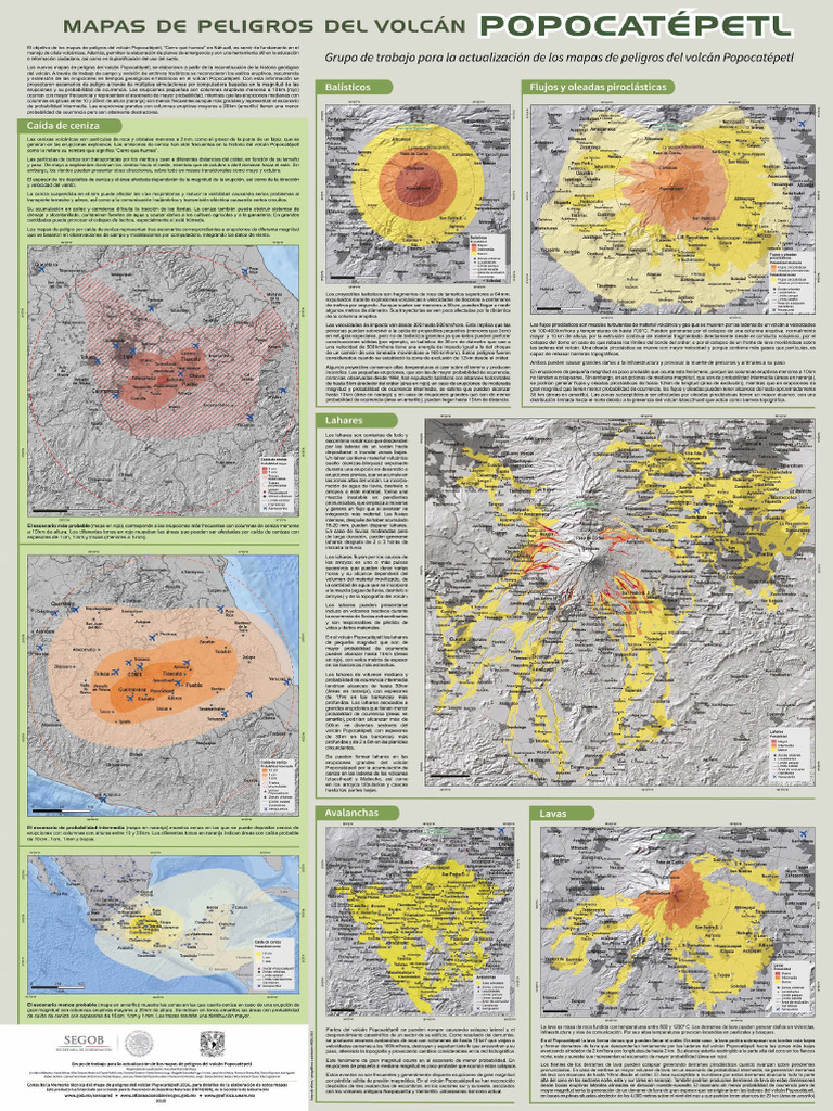 Mapa Peligro Popocatepetl | PDF