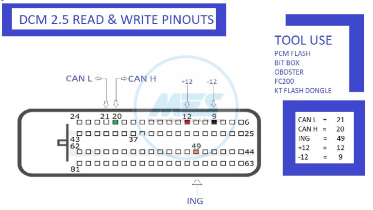DCM 2.5 Pinouts | PDF