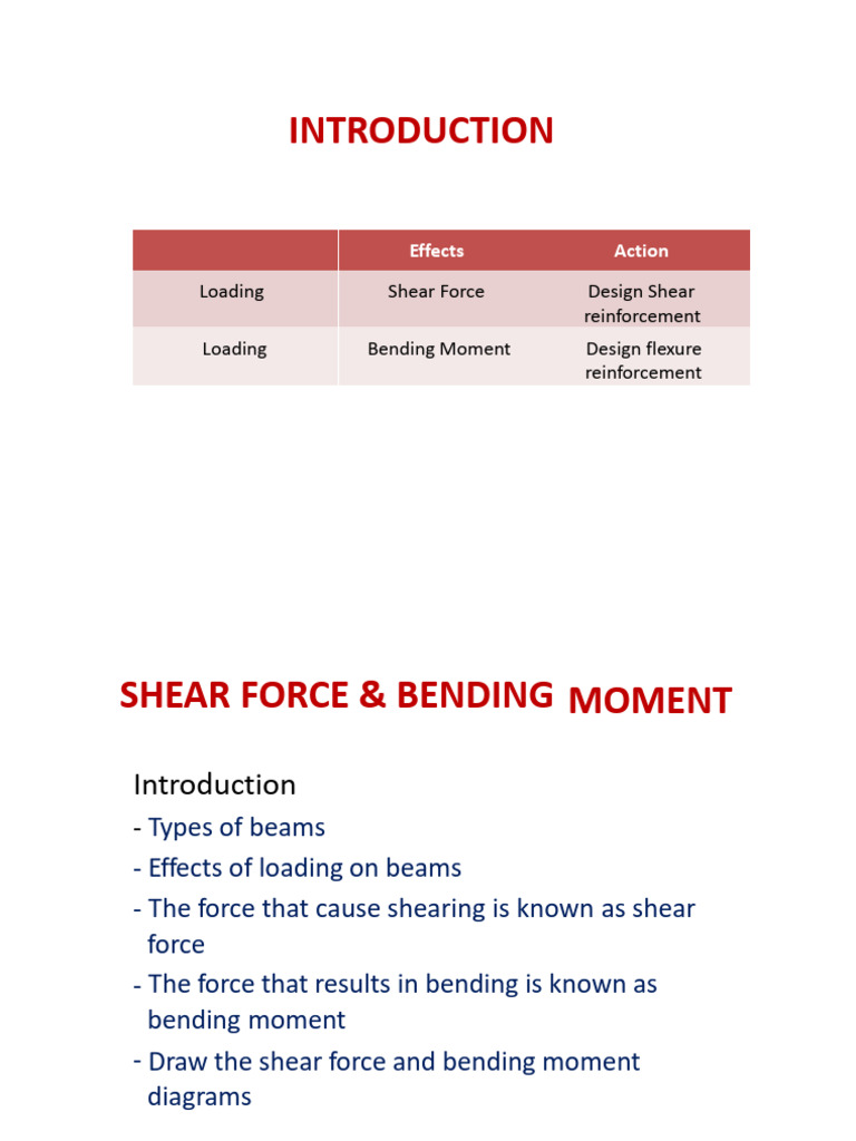 Study Material For Upcoming Classes (BMD SFD) | PDF | Bending | Beam ...