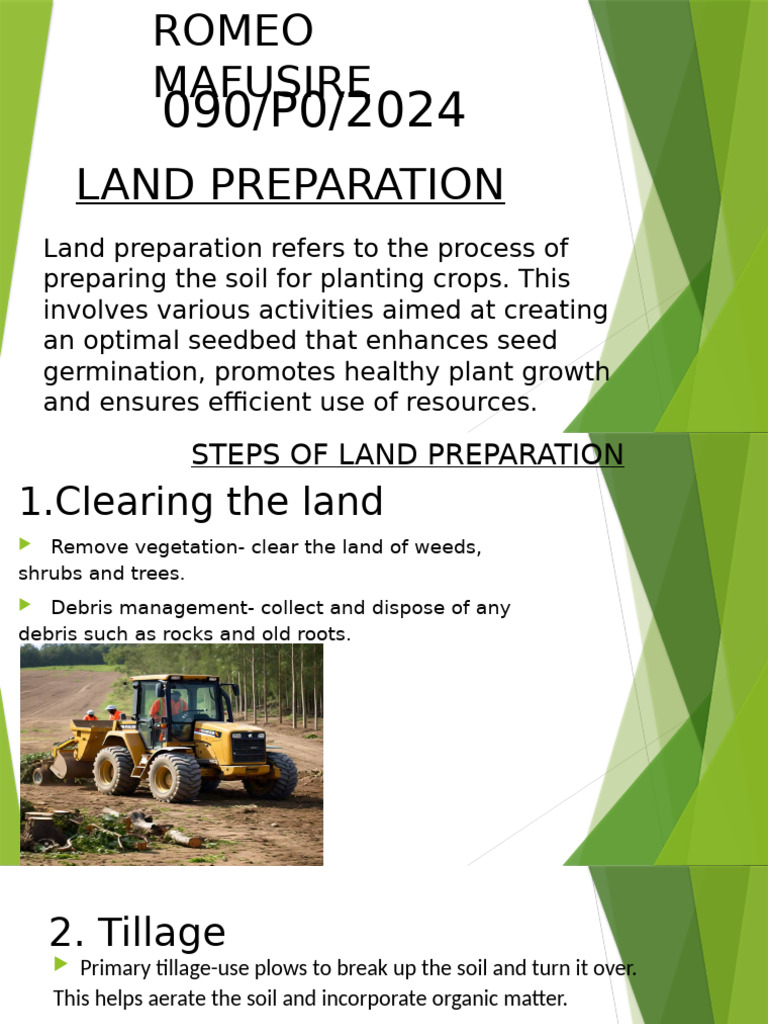 Essential Steps for Effective Land Preparation | PDF