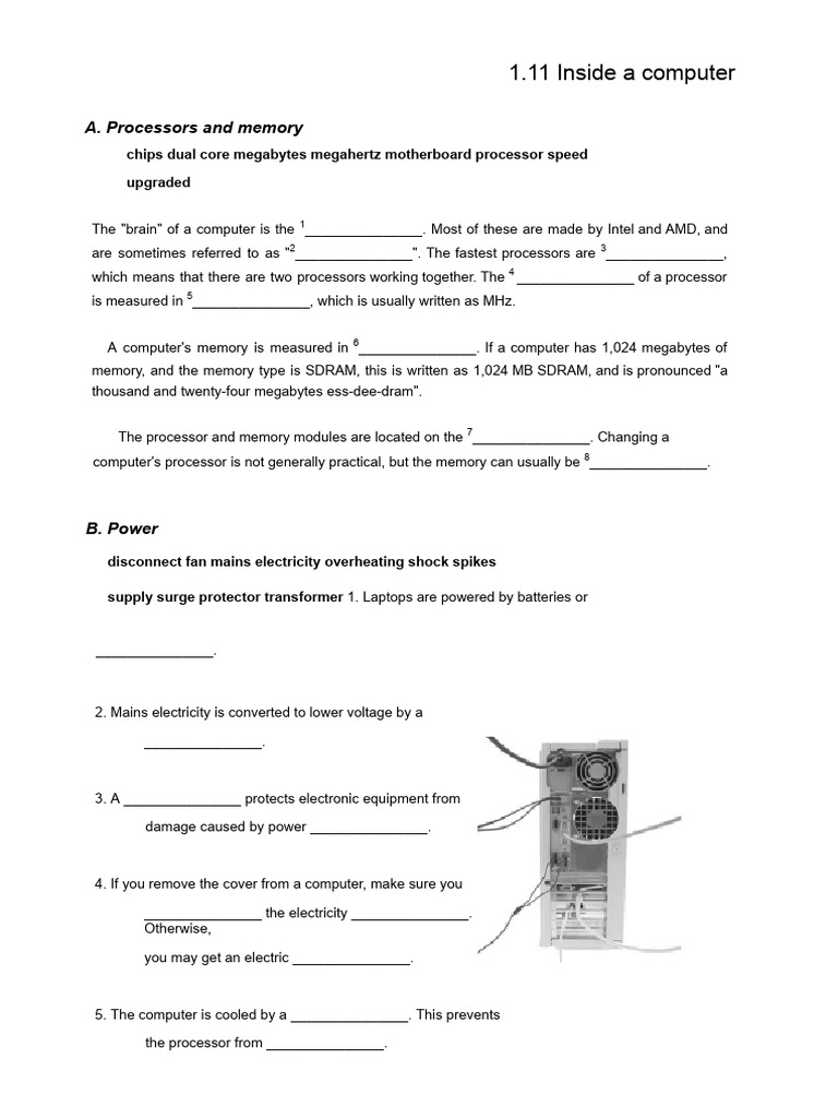 Check Your English Vocabulary For Computers Inform | PDF | Central ...