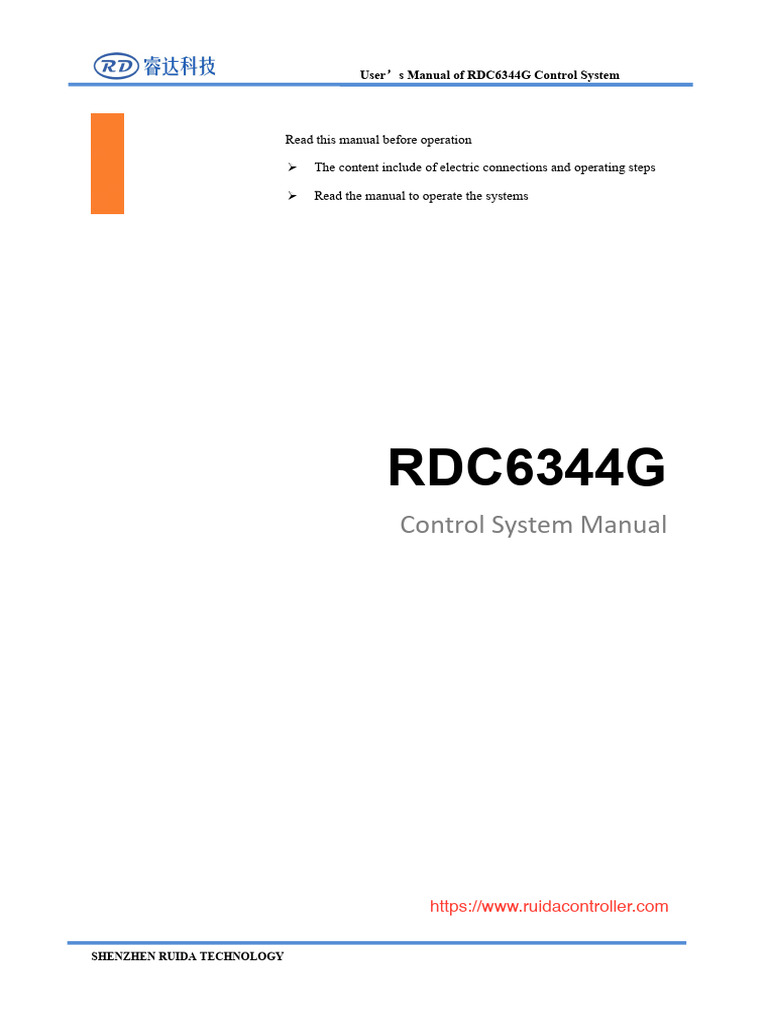 RDC6344G Control System Manual | PDF | Vacuum Tube | Usb