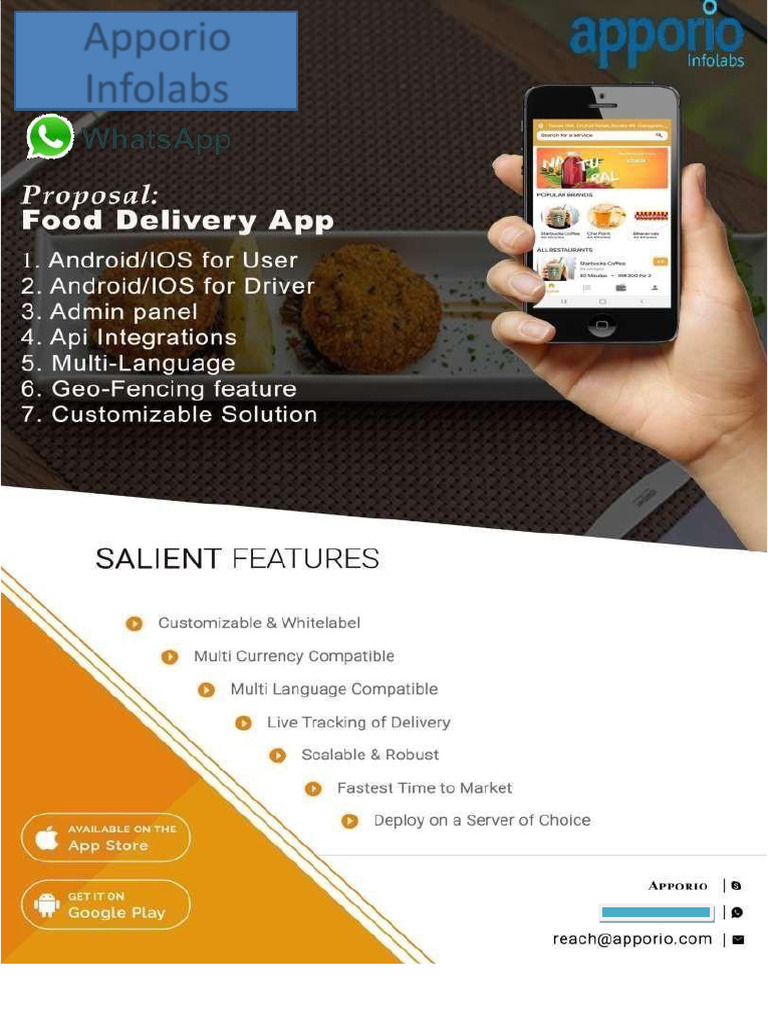 Food Delivery App Proposal #% | PDF | Pay Pal | Ios