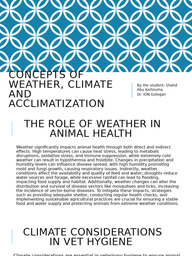 Concepts of Weather, Climate and Acclimatization | PDF | Climate ...