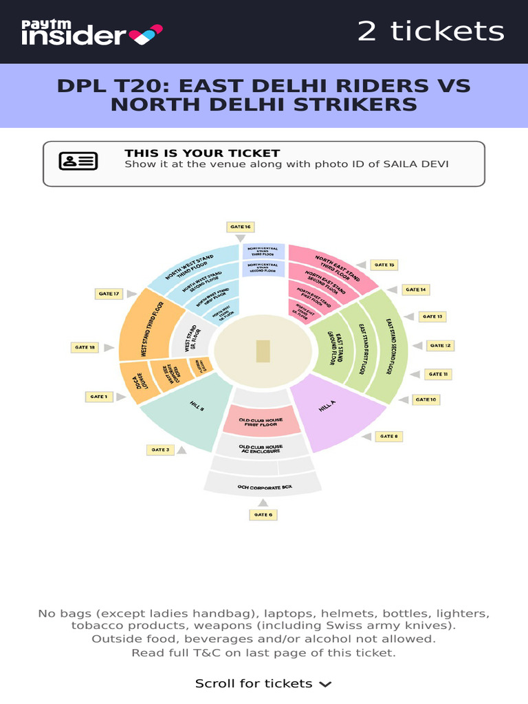 Tickets - Ref 6HTMFR | PDF | Justice | Crime & Violence