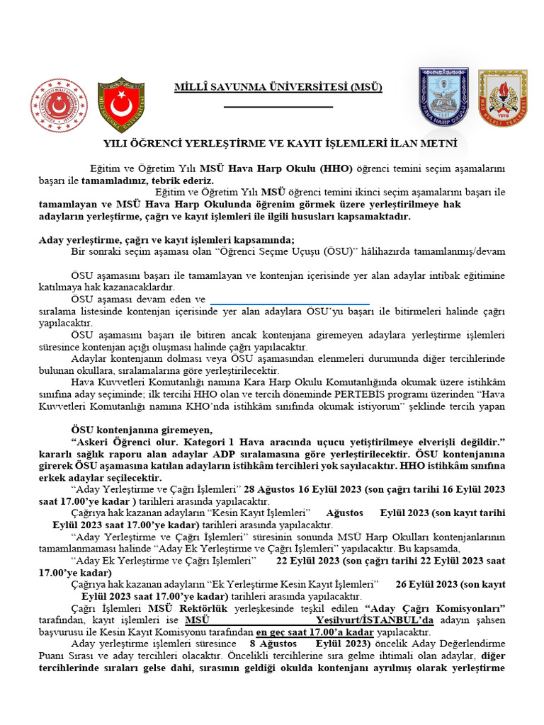 Hava Harp Okulu | PDF