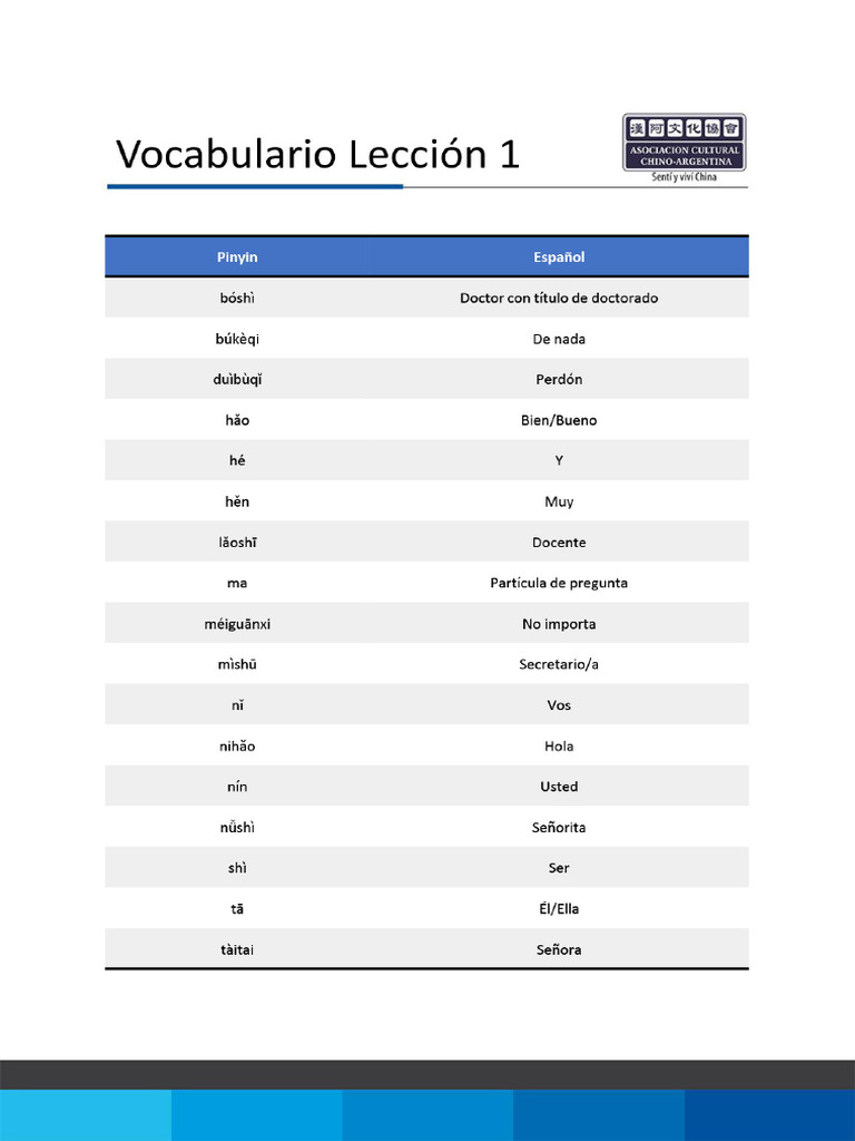 Nivel 1 - Leccion 1 | PDF