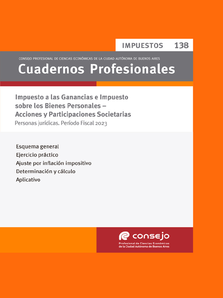 CP_138 IG PJ año 2023 | PDF | Dólar de los Estados Unidos | Impuesto sobre la renta