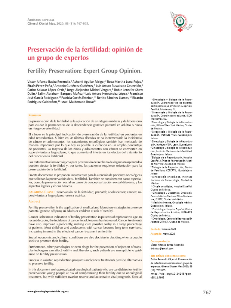 0300 9041 Gom 88 11 767 | PDF | Fertilidad | Cáncer