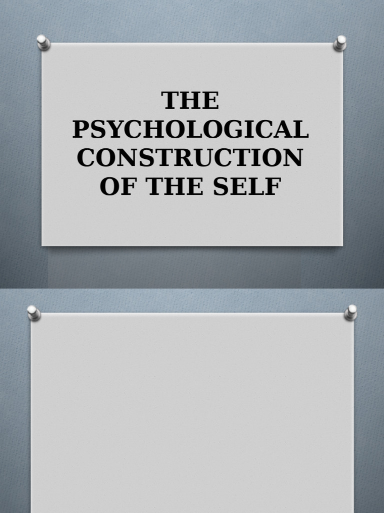Understanding the Psychological Self | PDF | Id | Psychoanalysis