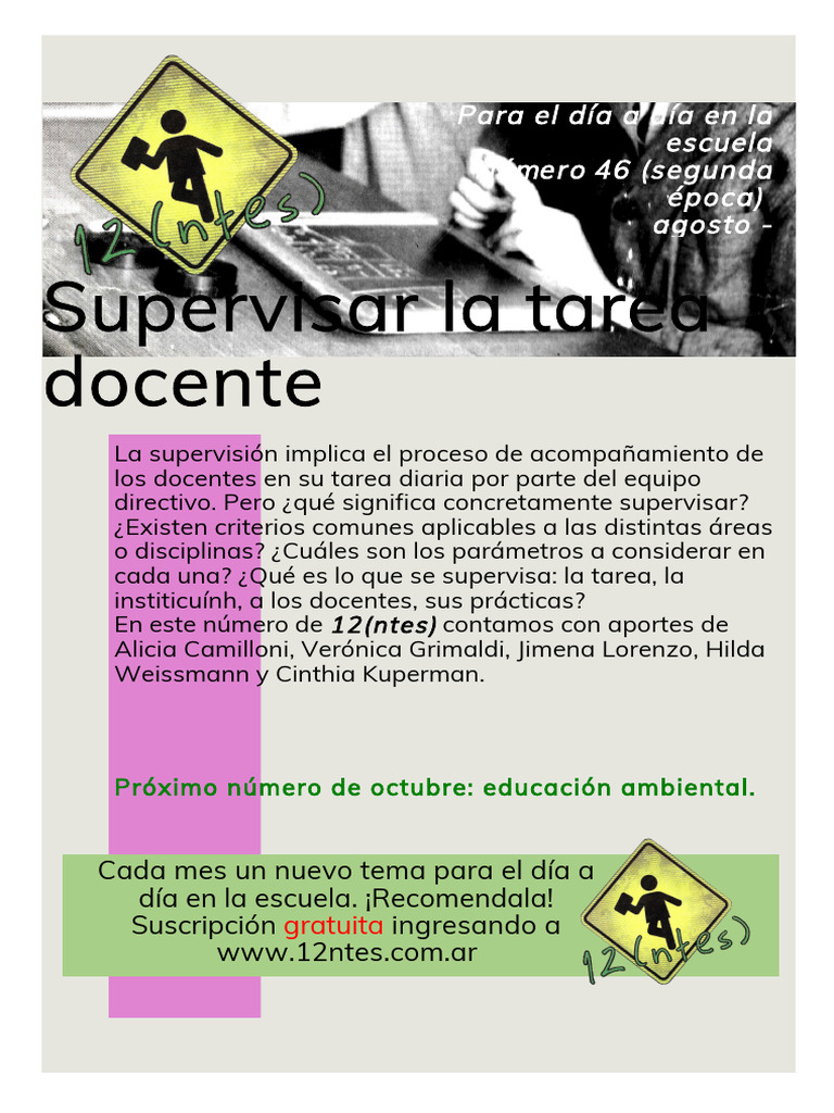 Supervisión Docente en Escuelas | PDF | Enseñando | Maestros