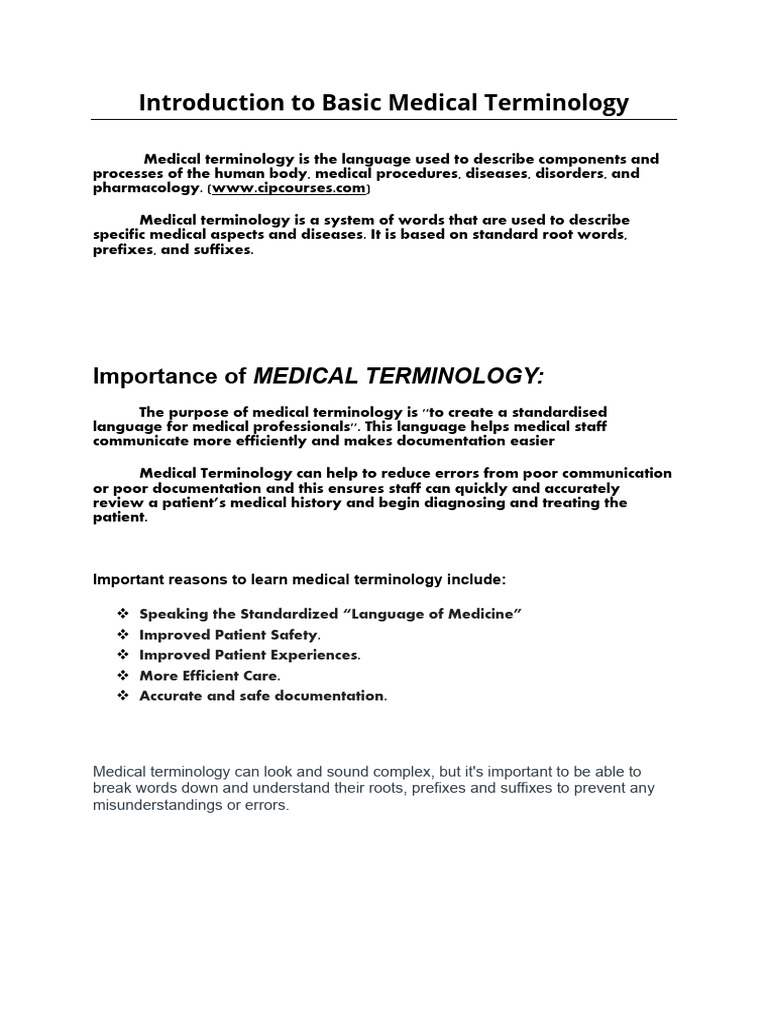 Medical Terminolgy For Book | PDF | Edema | Cardiopulmonary Resuscitation