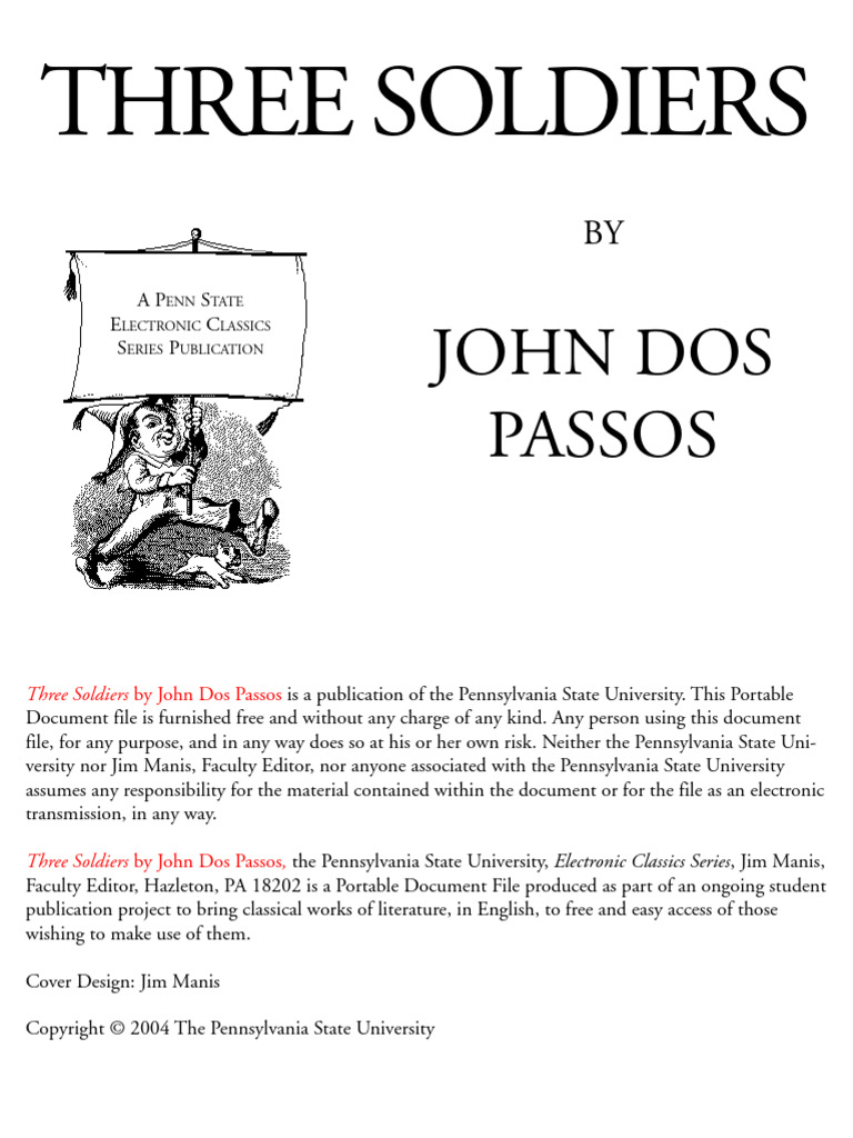 Three Soldiers by John Dos Passos | PDF