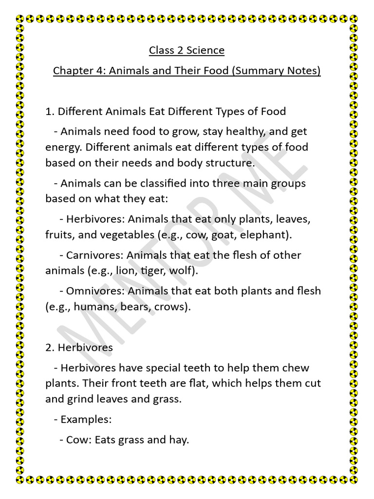 Class 2 Science 4 | PDF | Foods | Tooth
