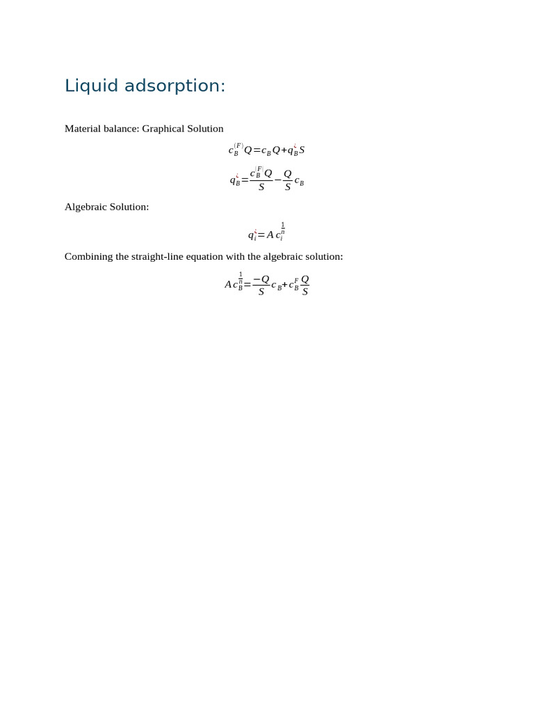 Liquid Adsorption | PDF