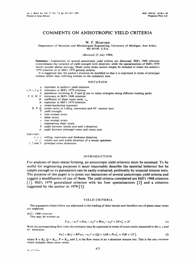 R2 Research Paper | PDF | Yield (Engineering) | Stress (Mechanics)