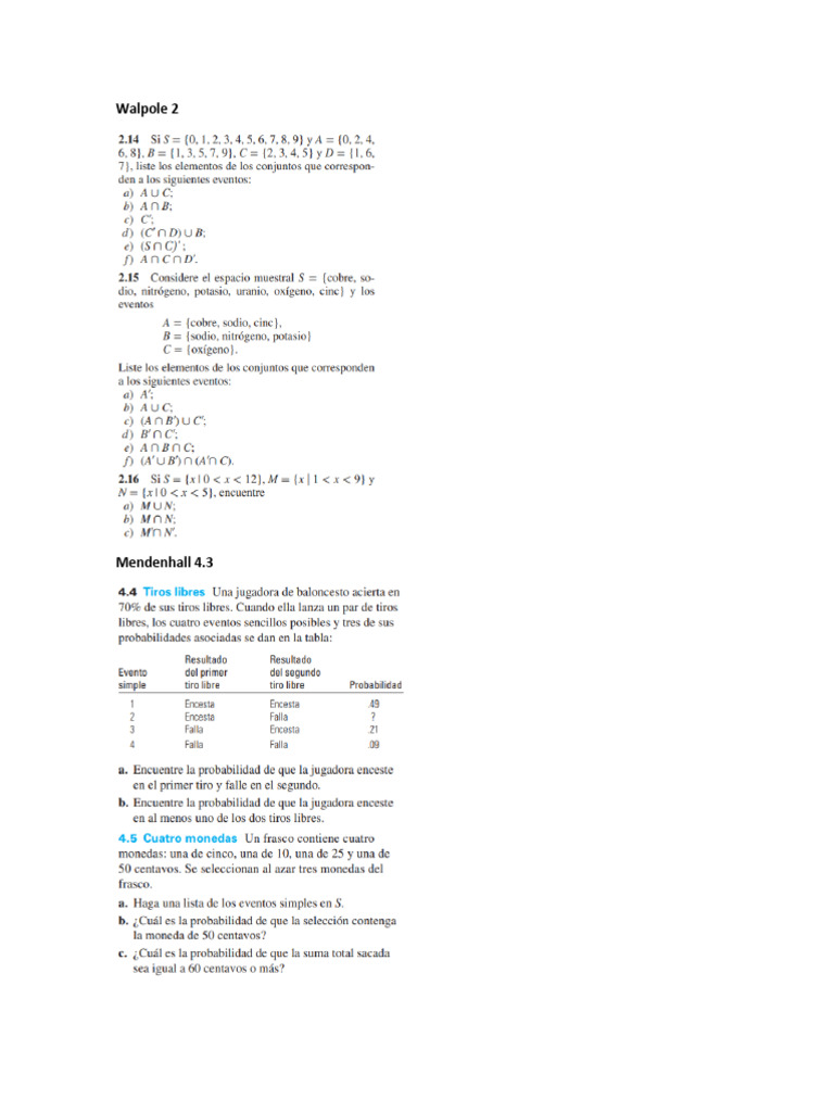 Probabilidad Tarea 2 | PDF