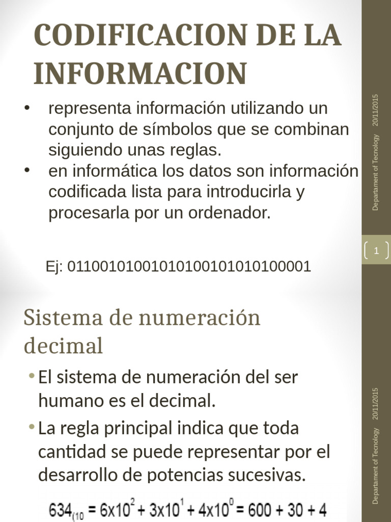 Codigo Binario 1ºBACH | PDF | Poco | Decimal