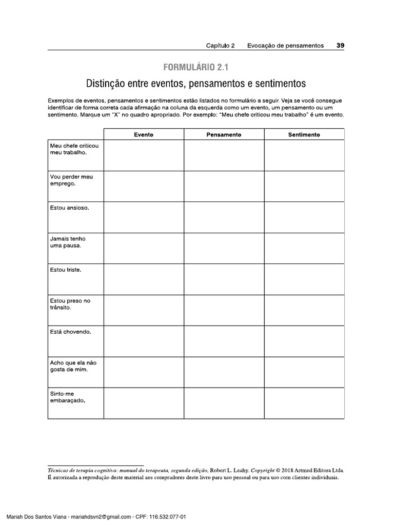 Formulários Cap. 2 | PDF
