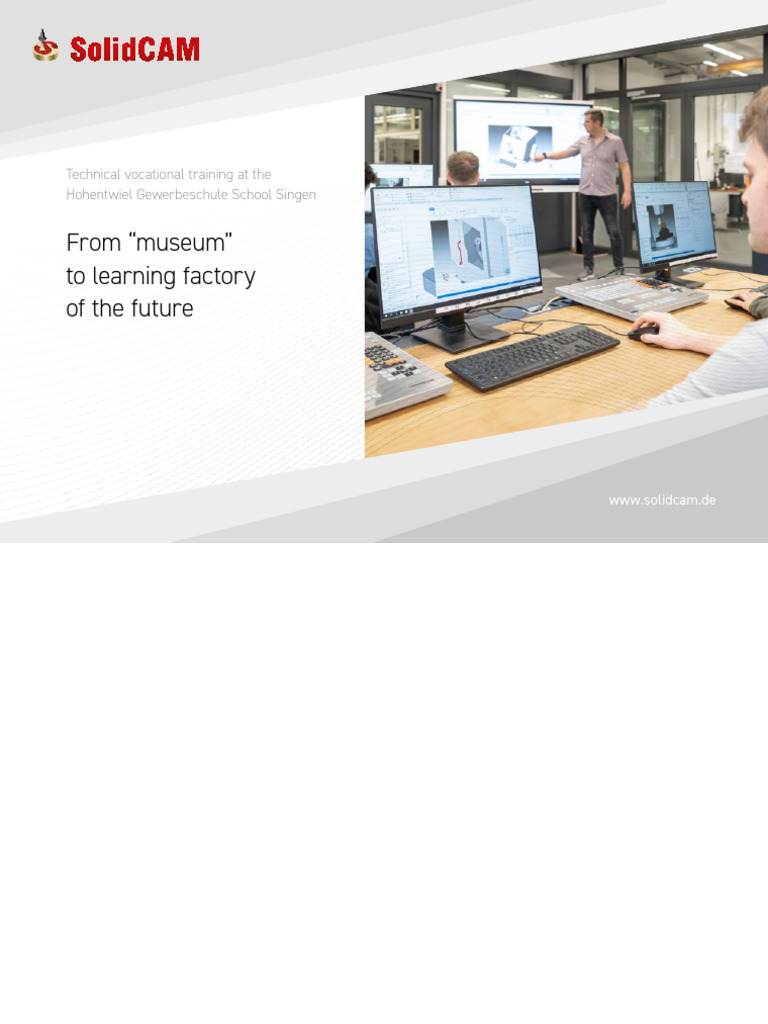 SolidCAM Education CaseStory HGS-Singen 108 EN WEB | PDF | Vocational Education | Engineering