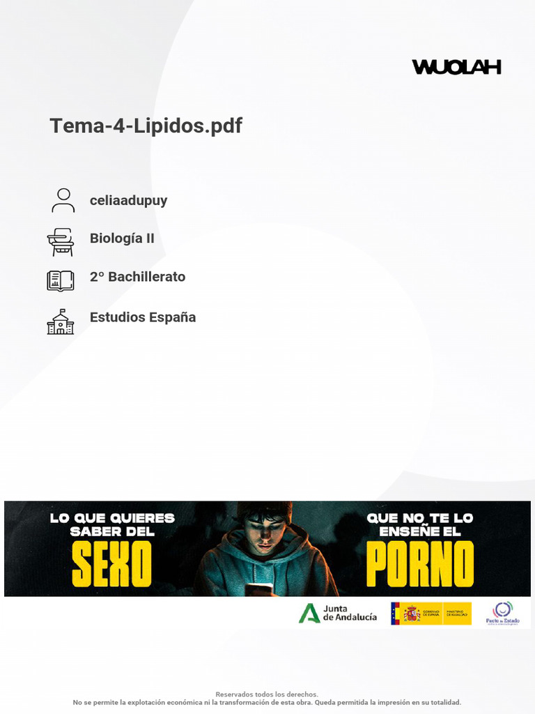 Wuolah Free Tema 4 Lipidos | PDF | Lípido | Polaridad química