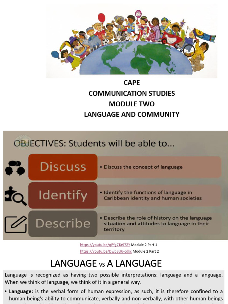Communication Studies Module 2 Lesson 1 | PDF | English Language | Word