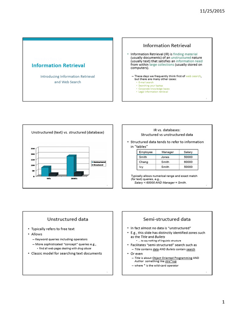 C1-intro | PDF | Search Engine Indexing | Information Retrieval