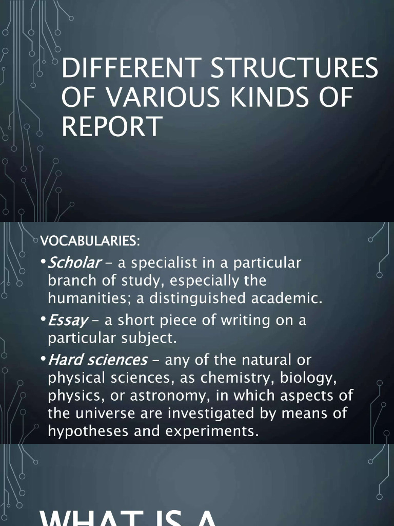 What Is Report | PDF