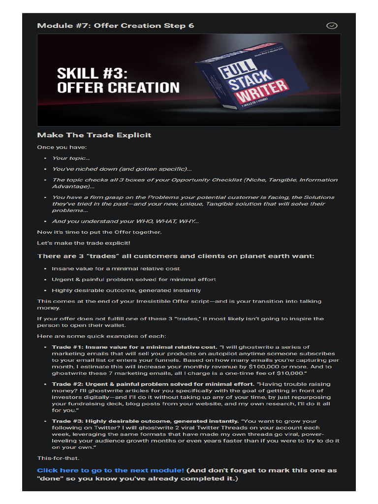 Offer Creation Step 6 | PDF | Economies | Business