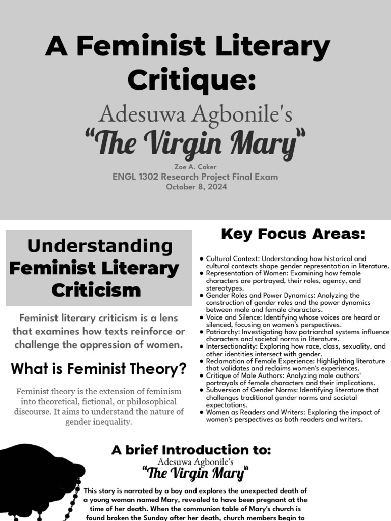 Feminist Critique of "The Virgin Mary" | PDF | Gender Studies | Feminism