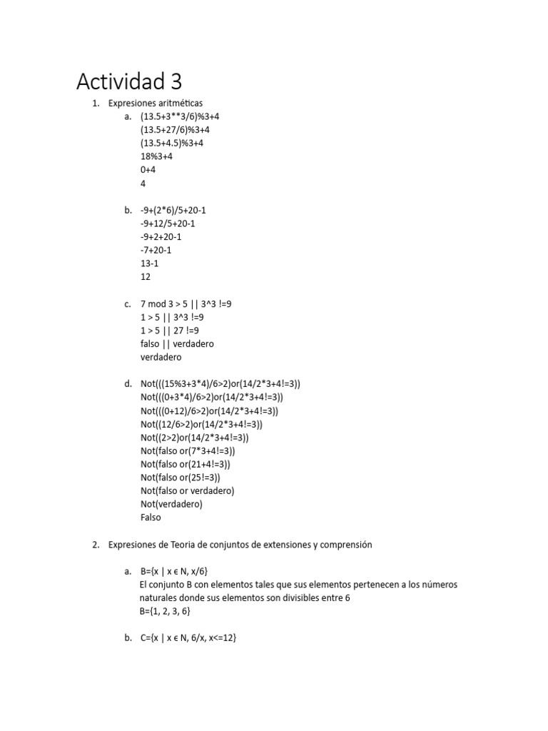 Ejercicios De Matemáticas Básicas Pdf