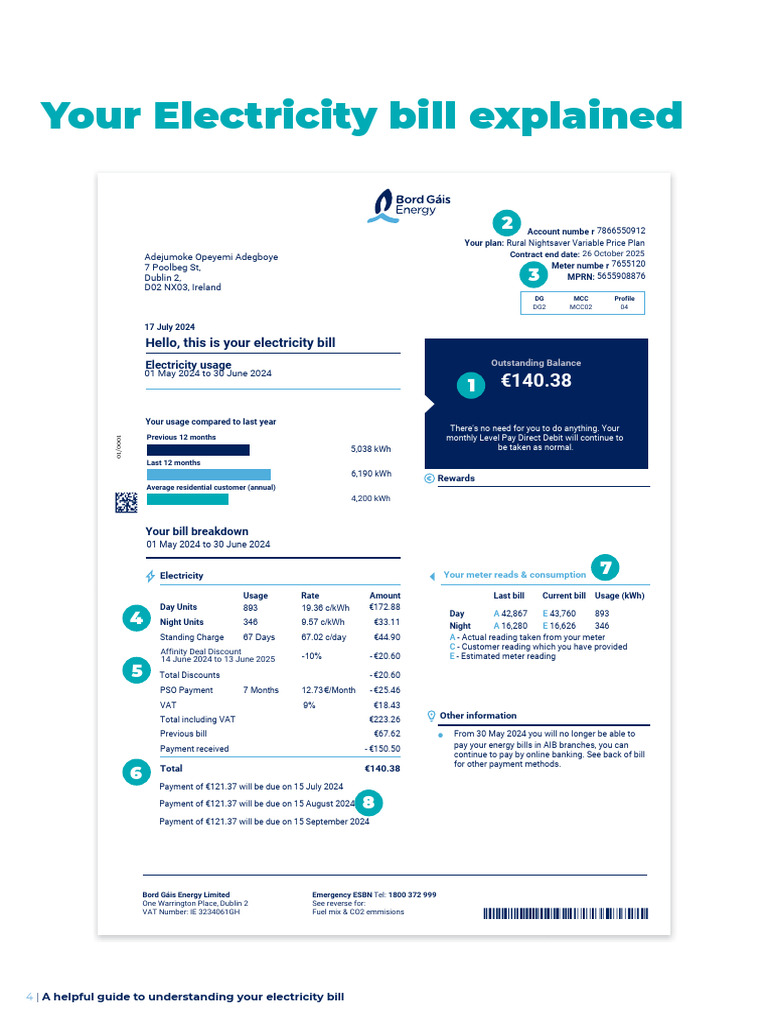 Understanding Your Electricity Bill | PDF | Electric Power | Power ...