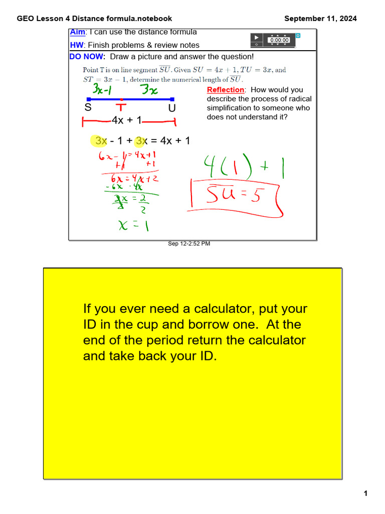 Kami Export - GEO Lesson 4 Distance Formula | PDF | Geometry ...