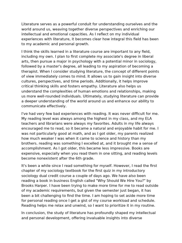 Unit 1 Reflection Paper | PDF | Critical Thinking | Liberal Arts Education