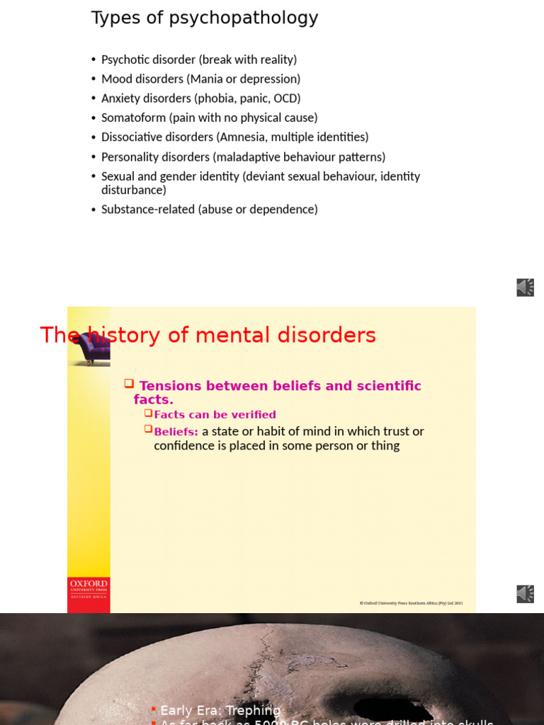 CHP 24 - Psychopathology Lecture 2 | PDF | Mental Disorder ...