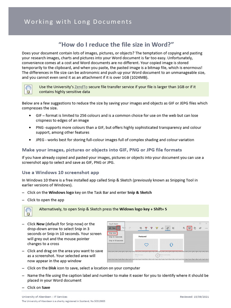 msword-reduce-filesize_ | PDF | Computer File | Microsoft Word