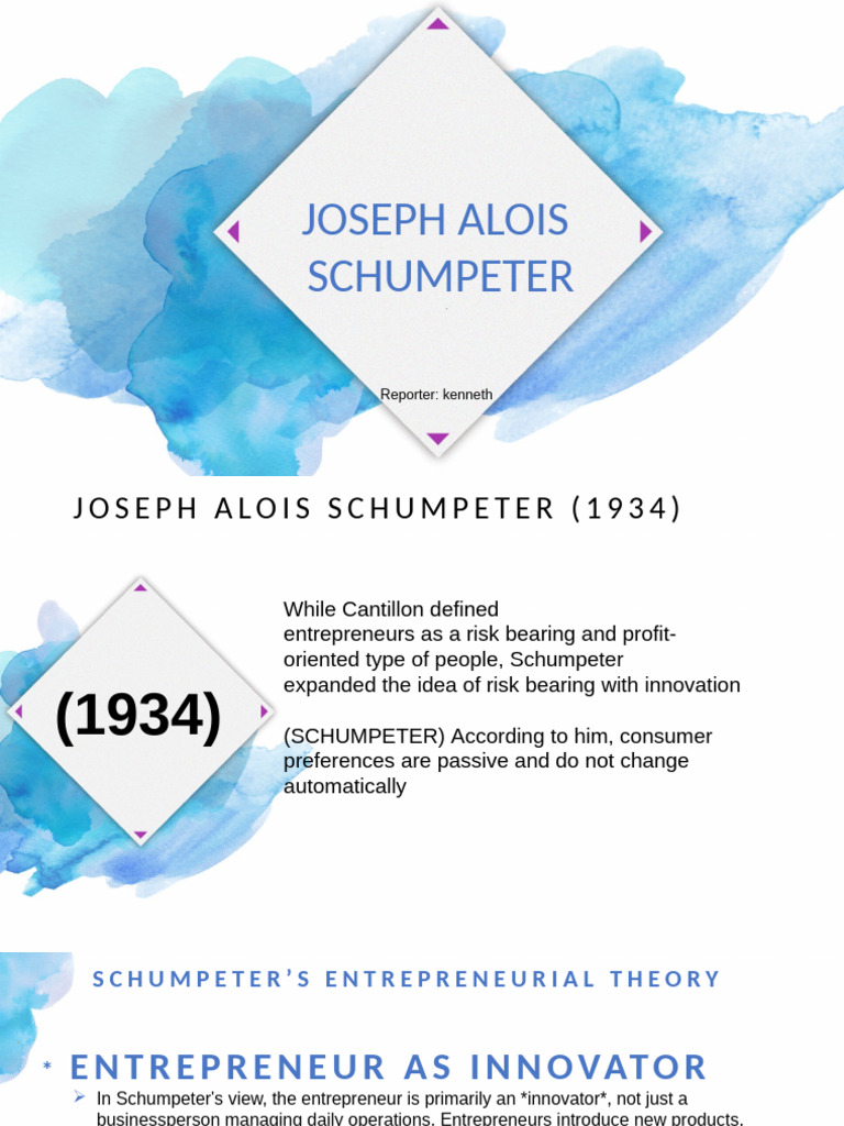 Schumpeter's Innovation and Entrepreneurship | PDF | Entrepreneurship ...