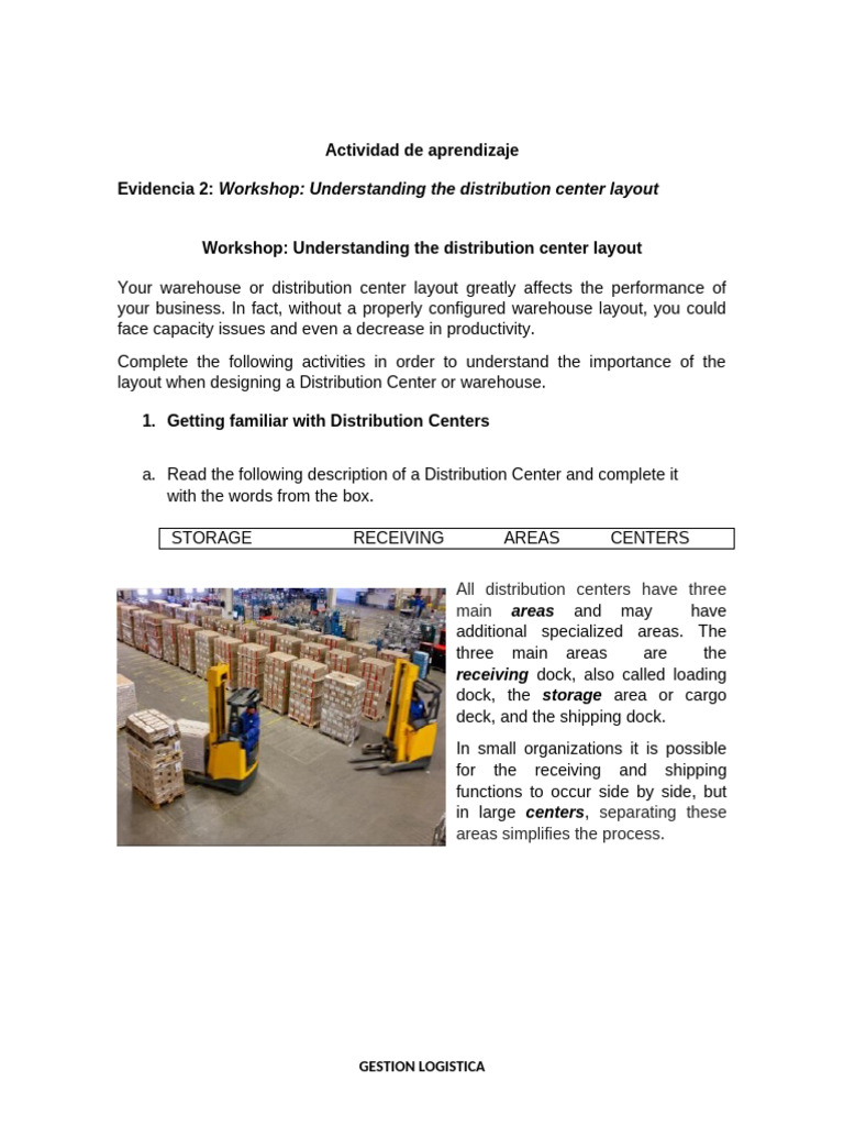 Distribution Center Layout Optimization | PDF | Warehouse | Logistics