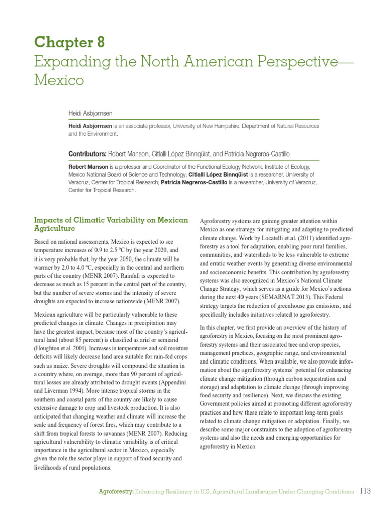 GTR WO 96 Chapter8 | PDF | Forests | Climate Change