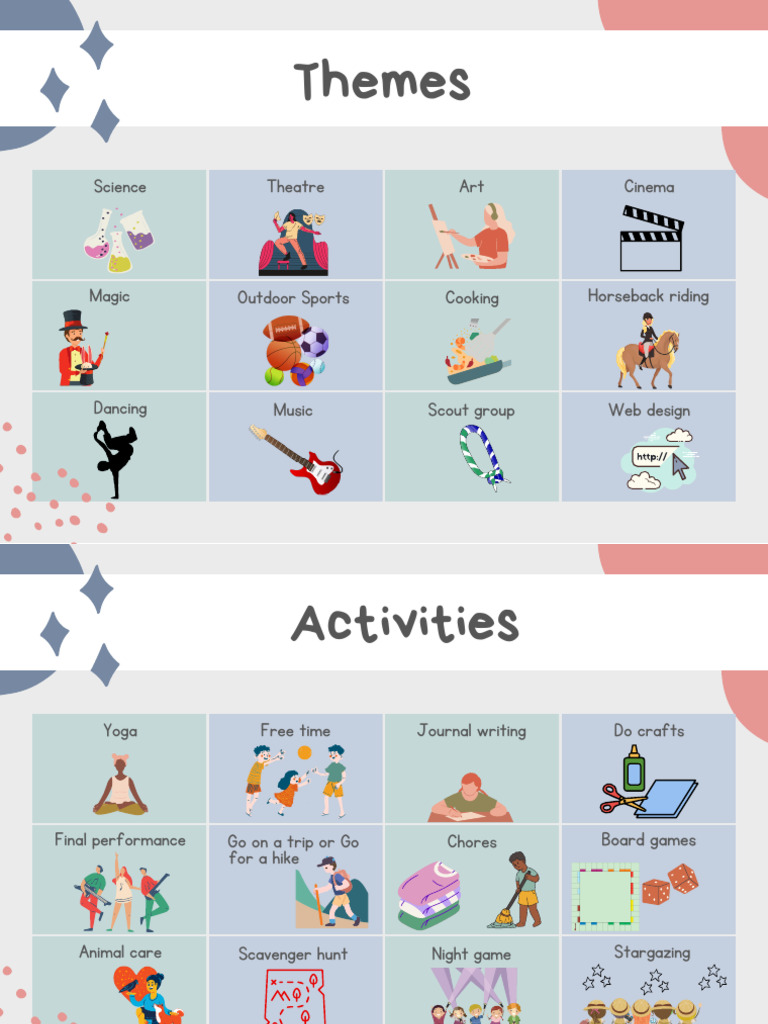 Summer Camp Vocabulary | PDF