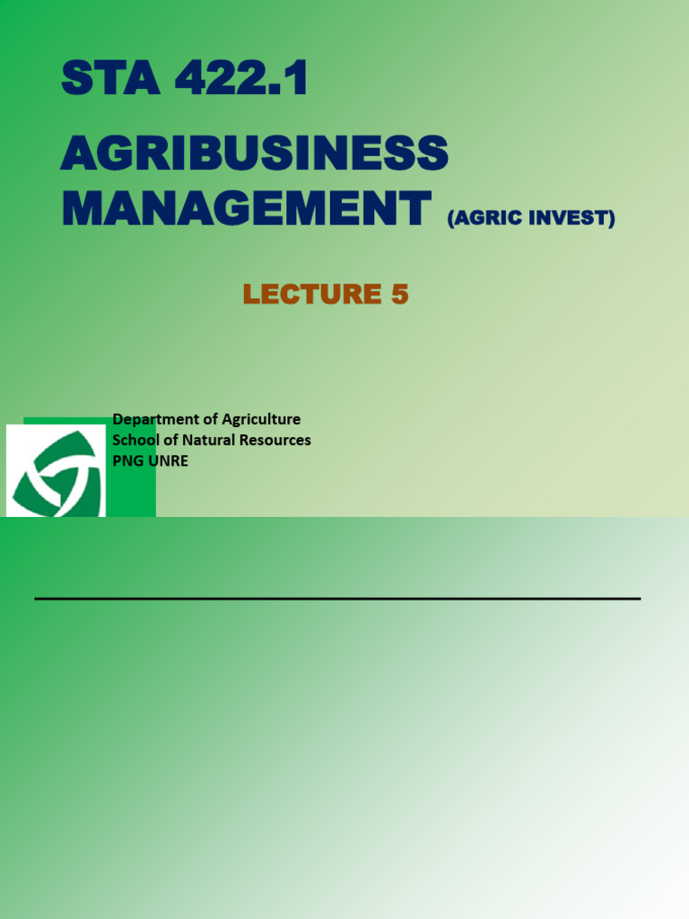 Agribusiness Management Challenges & Solutions | PDF | Agriculture ...