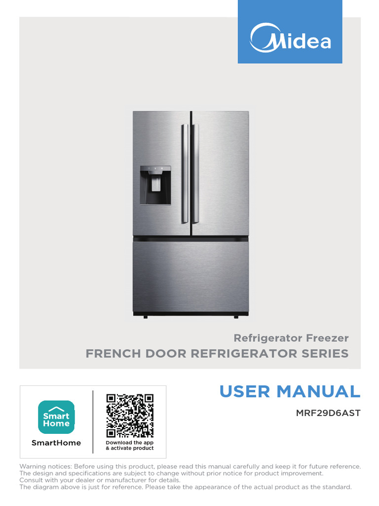 MRF29D6AST Refrigerator User Manual | PDF | Refrigerator